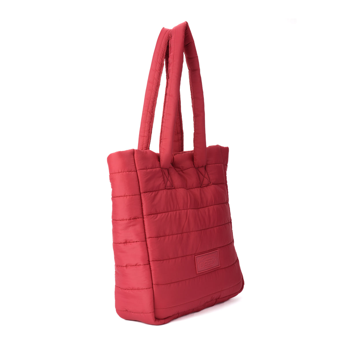 LONG - PUFFER TOTE - BURGUNDY – Deeda