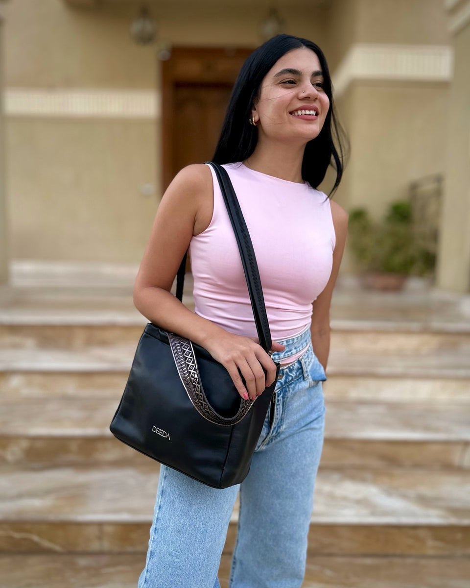 SKAI MINI TOTE - BLACK – Deeda