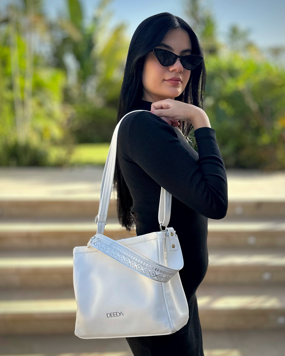 SKAI MINI TOTE - WHITE – Deeda