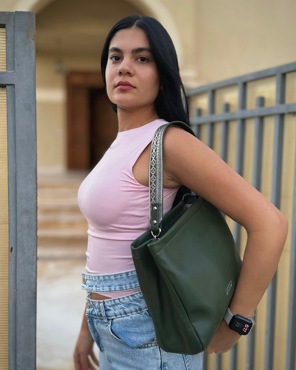 SKAI MINI TOTE - OLIVE – Deeda