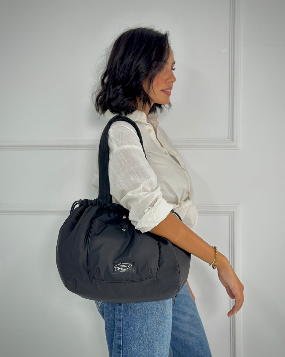 COOPER SHOULDER BAG - BLACK – Deeda